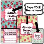 EDITABLE Binder Covers {Watercolor Blooms} - Teach Outside the Box