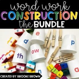 Word Work Construction BUNDLE - Teach Outside the Box