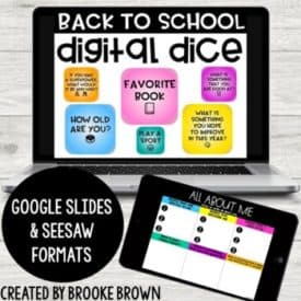 Digital Dice BUNDLE Activities for Virtual Meetings and Distance ...
