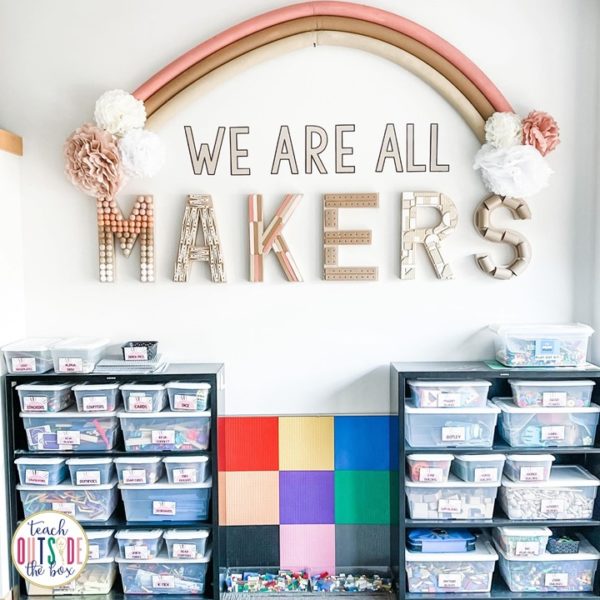 Boho Rainbow Classroom Reveal - Teach Outside the Box