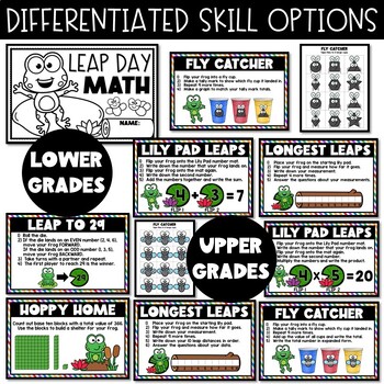 Leap Day Math Stations - Jumping Frog Leap Year Math Activities & Games ...