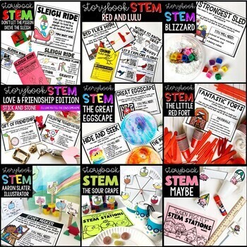 Storybook STEM Fan Favorites BUNDLE: Picture Book STEM ELA Activities ...