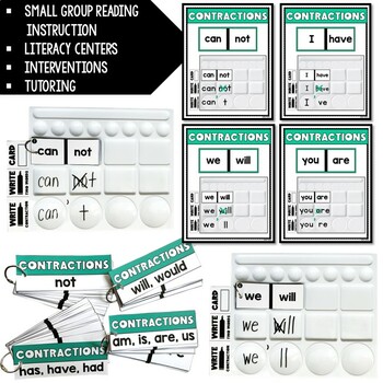 Paint Tray Phonics - CONTRACTIONS {Science of Reading} - Teach Outside ...